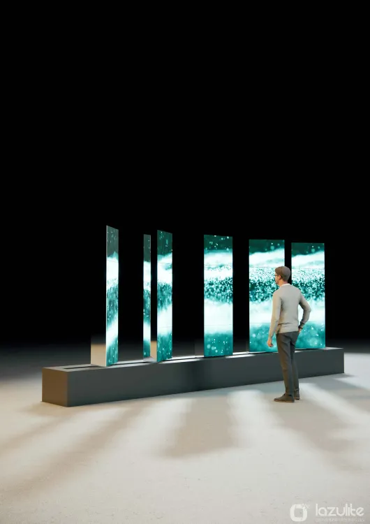 Sliding & Rotating Pantrack Display