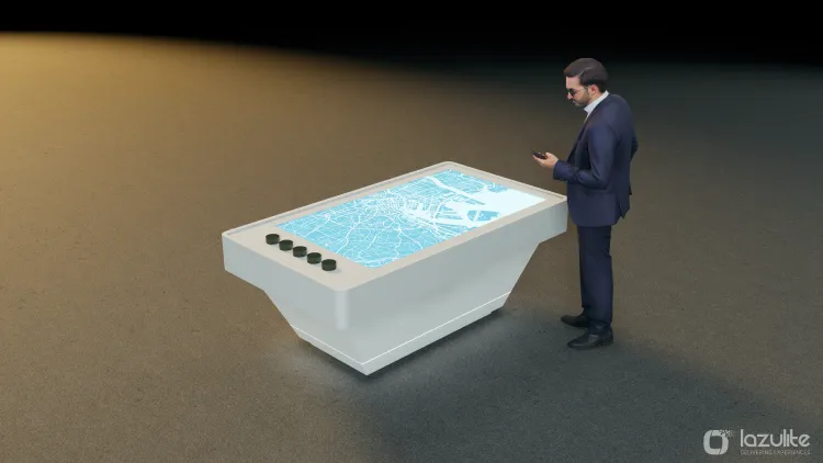 Tangible Table with OLED Display | Interactive Event Technology