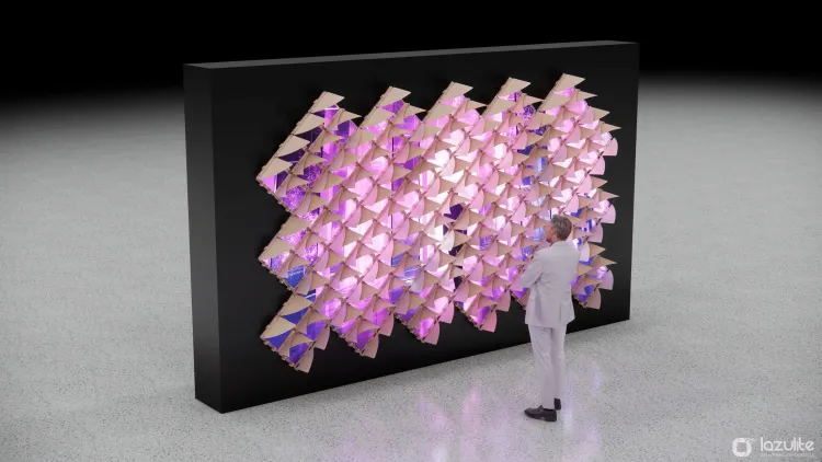 Motion-Responsive Kinetic Wall