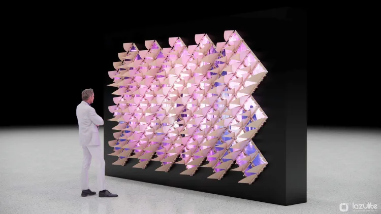 Motion-Responsive Kinetic Wall